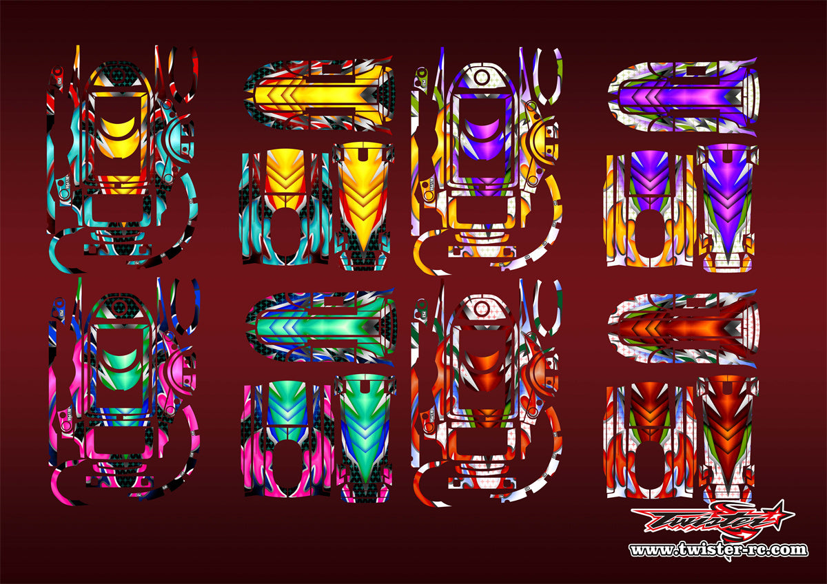 TR-7PX-MA20 Futaba 7PX Metallochrome/Optical white Wave Pattern Radio ...