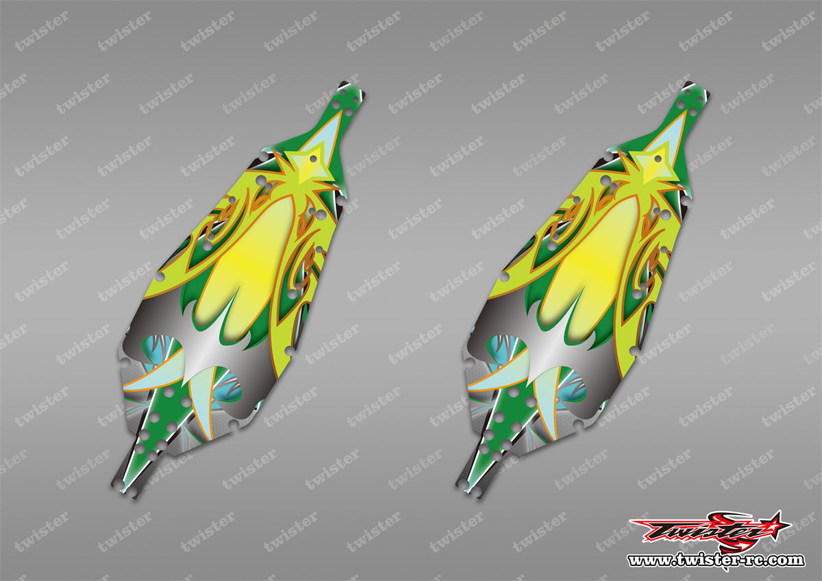 TR-B7CP-MA12 Team Associated RC10 B7 Chassis Protector Metallic/Optica ...