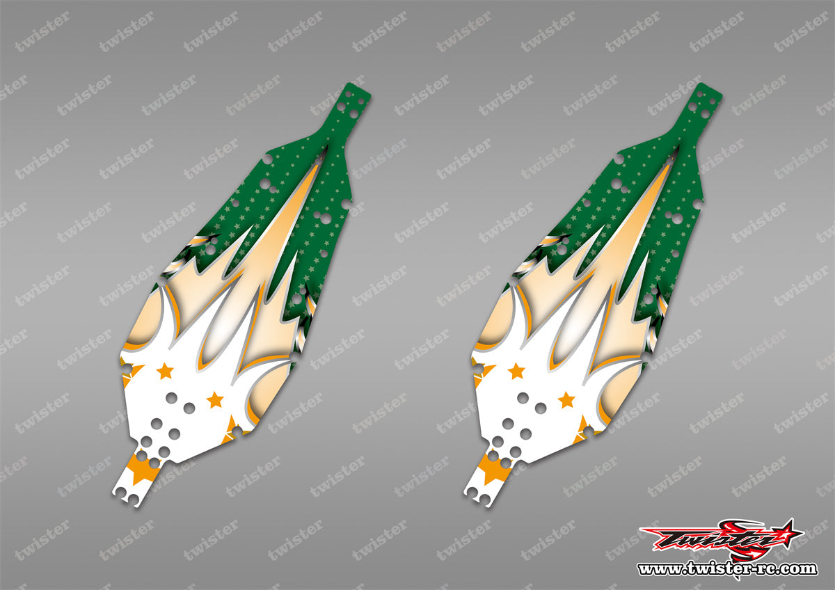 TR-B7CP-MA13 Team Associated RC10 B7 Chassis Protector Metallic/Optica ...