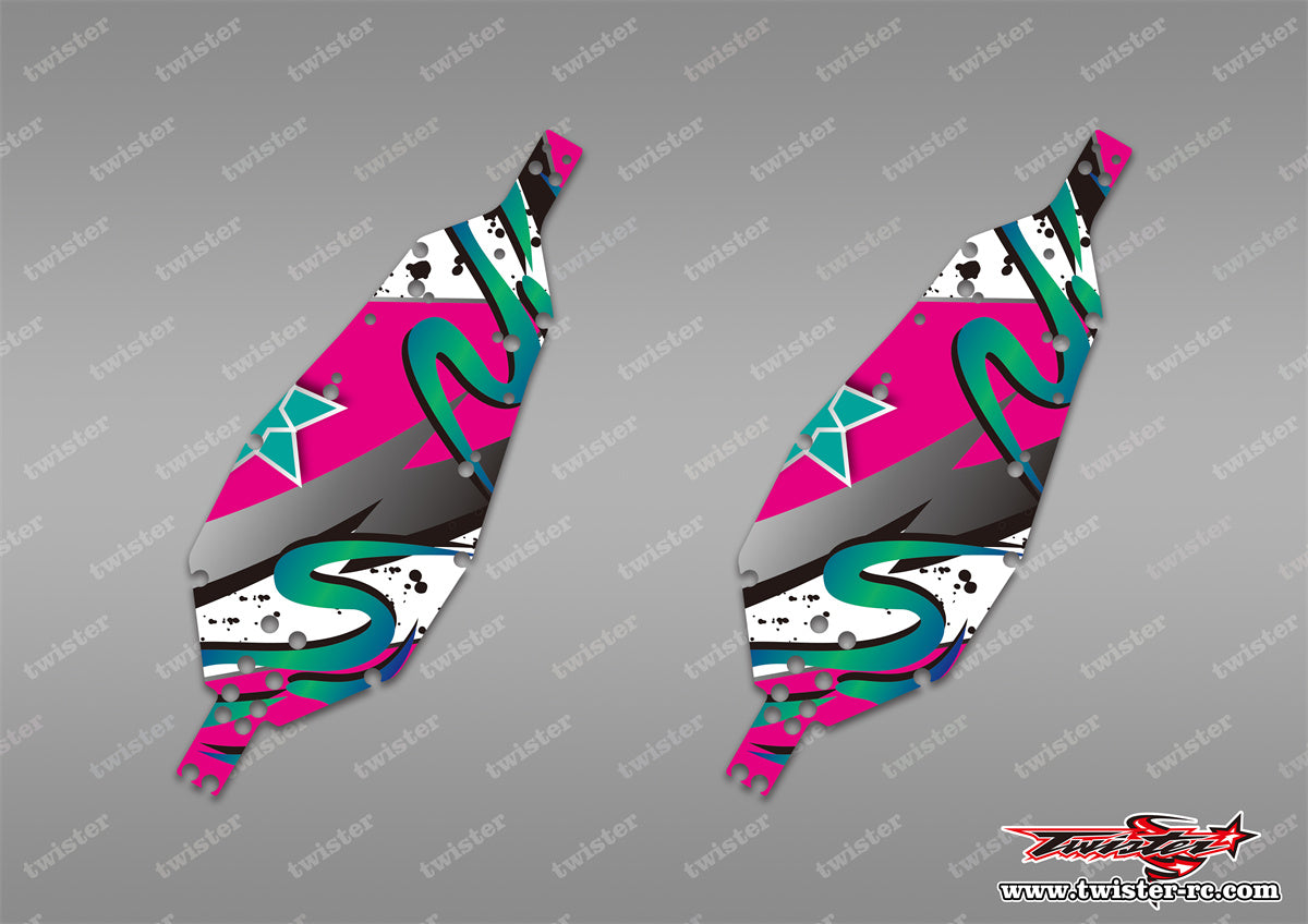 TR-B7CP-MA16 Team Associated RC10 B7 Chassis Protector Metallic/Optica ...