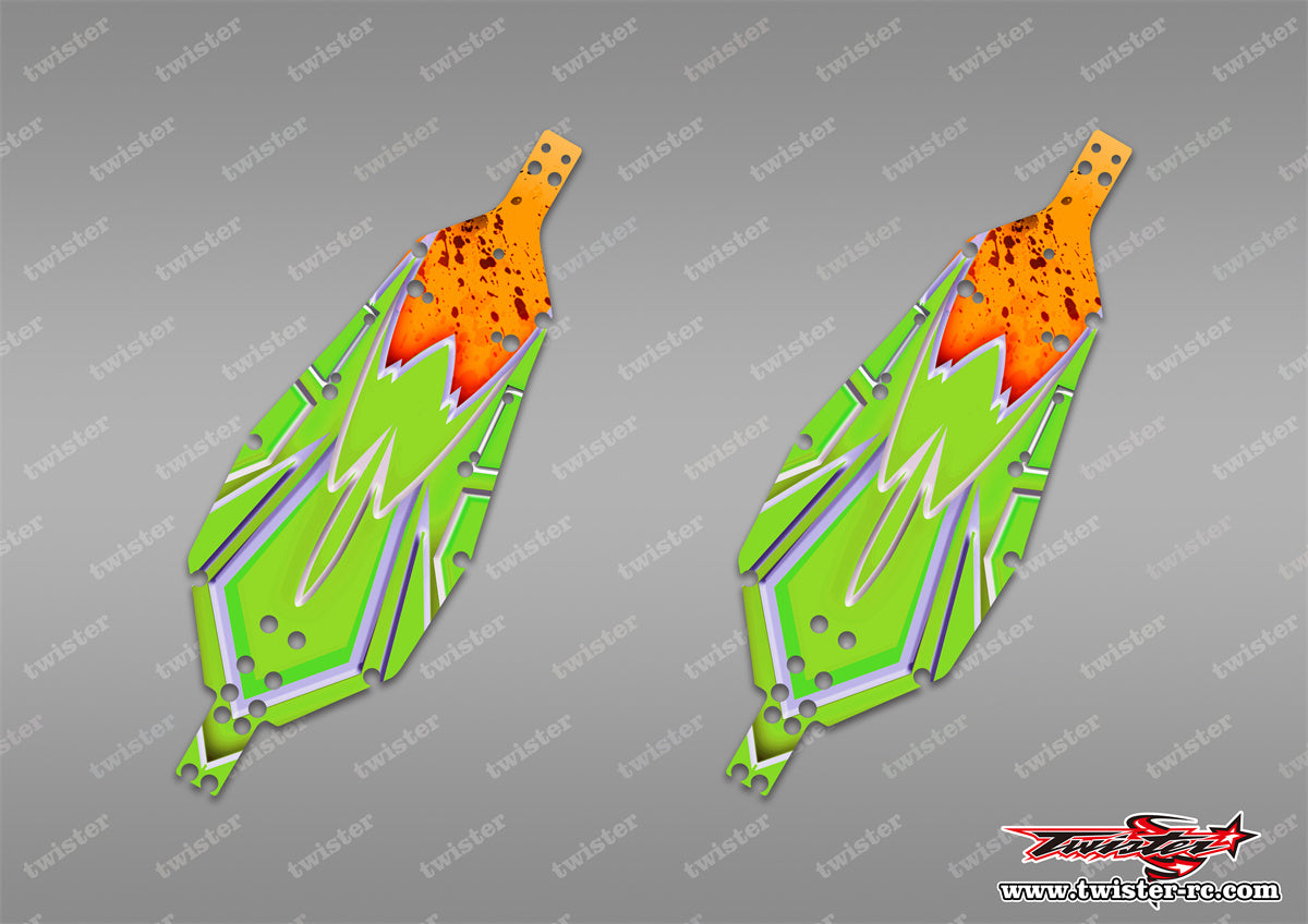 TR-B7CP-MA18 Team Associated RC10 B7 Chassis Protector Metallic/Optica ...