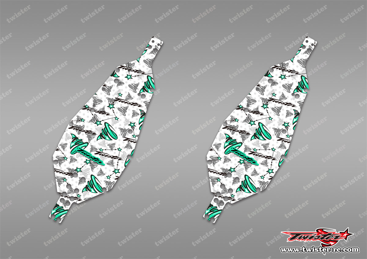 TR-B7CP-MT2 Team Associated RC10 B7 Chassis Protector Optical White Pa ...