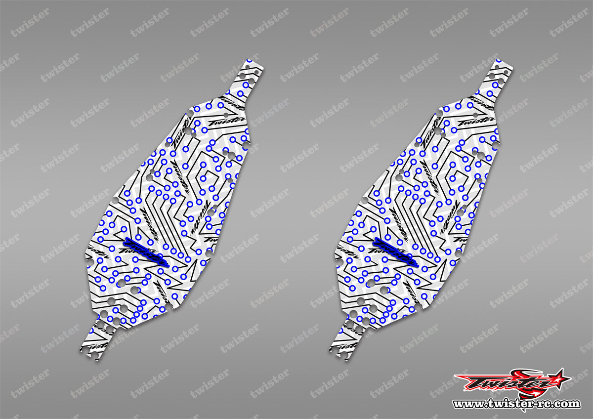 TR-B7CP-MT4 Team Associated RC10 B7 Chassis Protector Optical White Pa ...