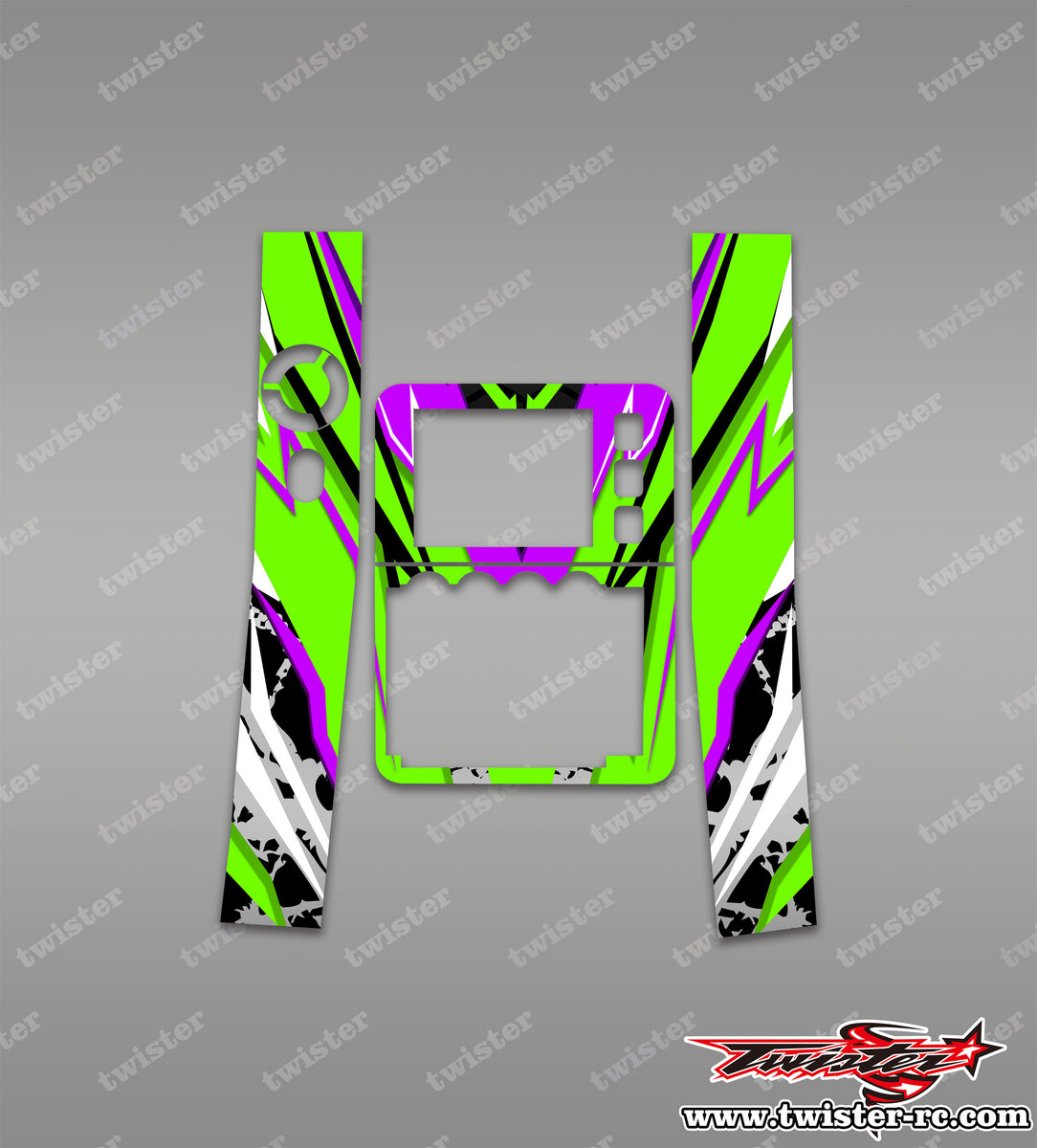 TR-C4EVO-MA23 ISDT C4 EVO Metallic/Optical White Pattern Wrap ( Type A ...