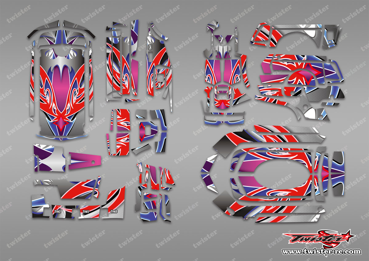 TR-MTR-MA12 Sanwa MT-R Metallic/Optical White Pattern Wrap ( Type A12 ...