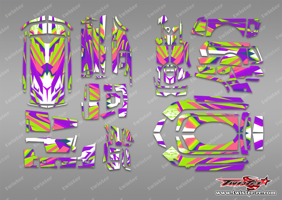 TR-MTR-MA22 Sanwa MT-R Metallic/Optical White Pattern Wrap ( Type A22 ...