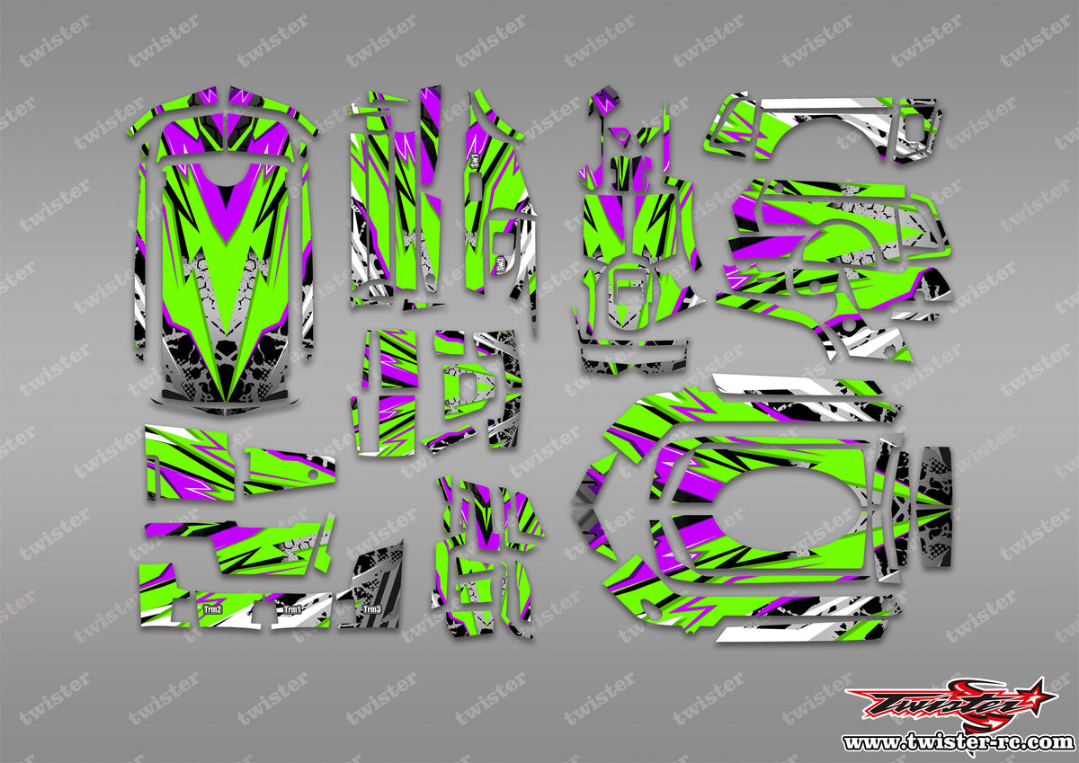TR-MTR-MA23 Sanwa MT-R Metallic/Optical White Pattern Wrap ( Type A23 ...