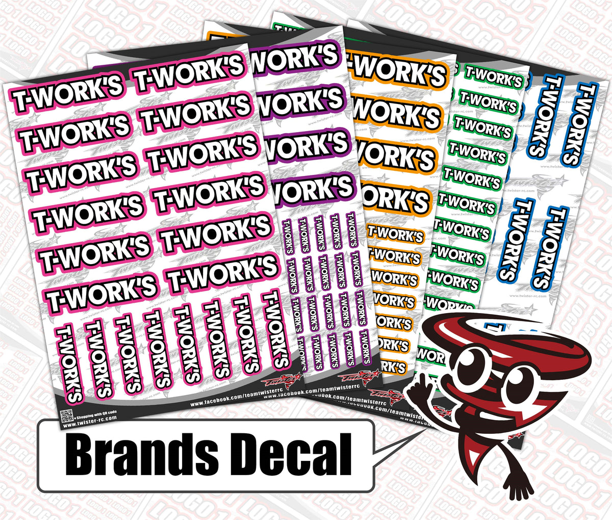 TWORK'S Brands Decal（T16) – Twister RC