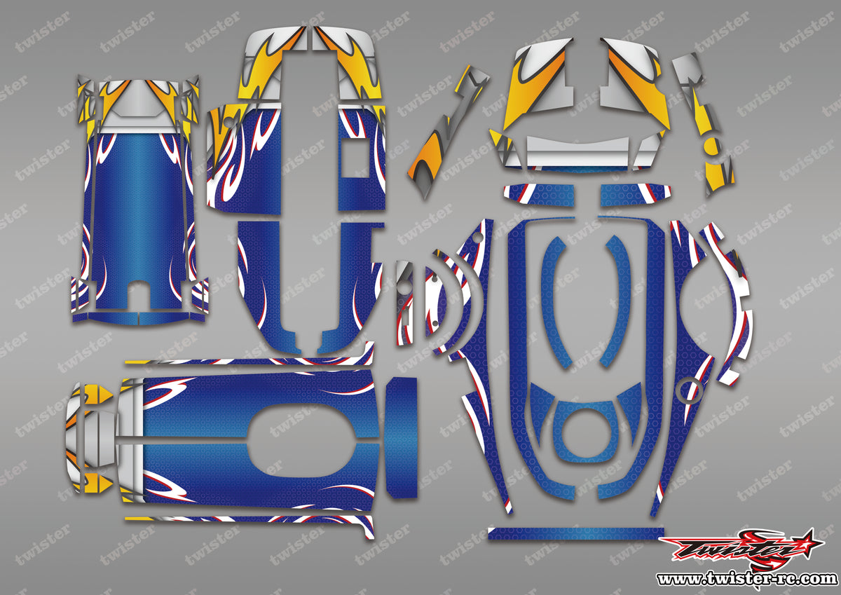 TR-4PM-MA14 Futaba 4PM Metallic/Optical White Pattern Radio Wrap ( Typ ...