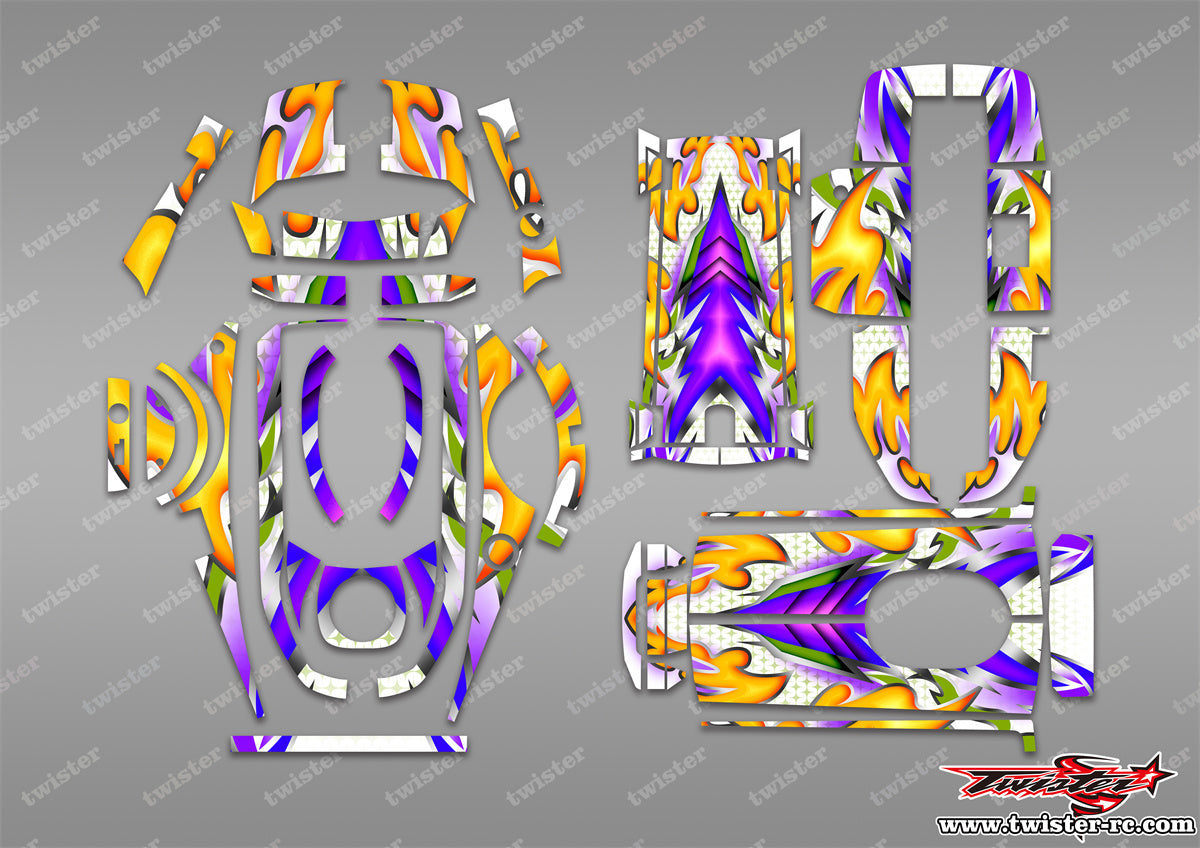 TR-4PM-MA20 Futaba 4PM Metallochrome/Optical white Wave Pattern Radio ...