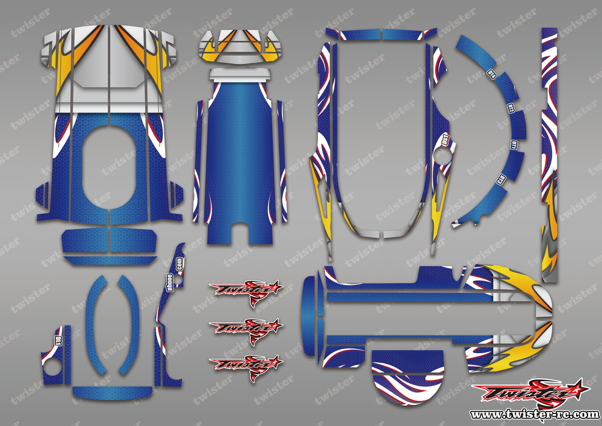TR-4PV-MA14 Futaba 4PV Metallic/Optical White Pattern Radio Wrap ( Typ ...