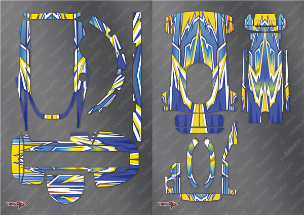 TR-4PV-MA4 Futaba 4PV Metallic/Optical White Pattern Radio Wrap ( Type ...