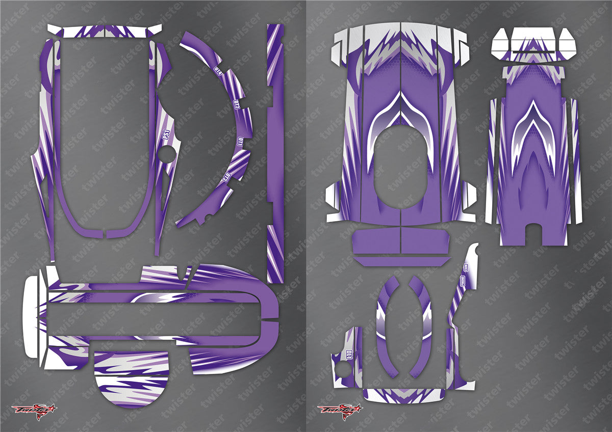 TR-4PV-MA5 Futaba 4PV Metallic/Optical White Pattern Radio Wrap ( Type ...