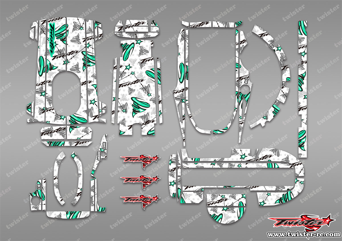 TR-4PV-MT2 Futaba 4PV Optical White Pattern Radio Wrap ( Type MT2 )4 C ...