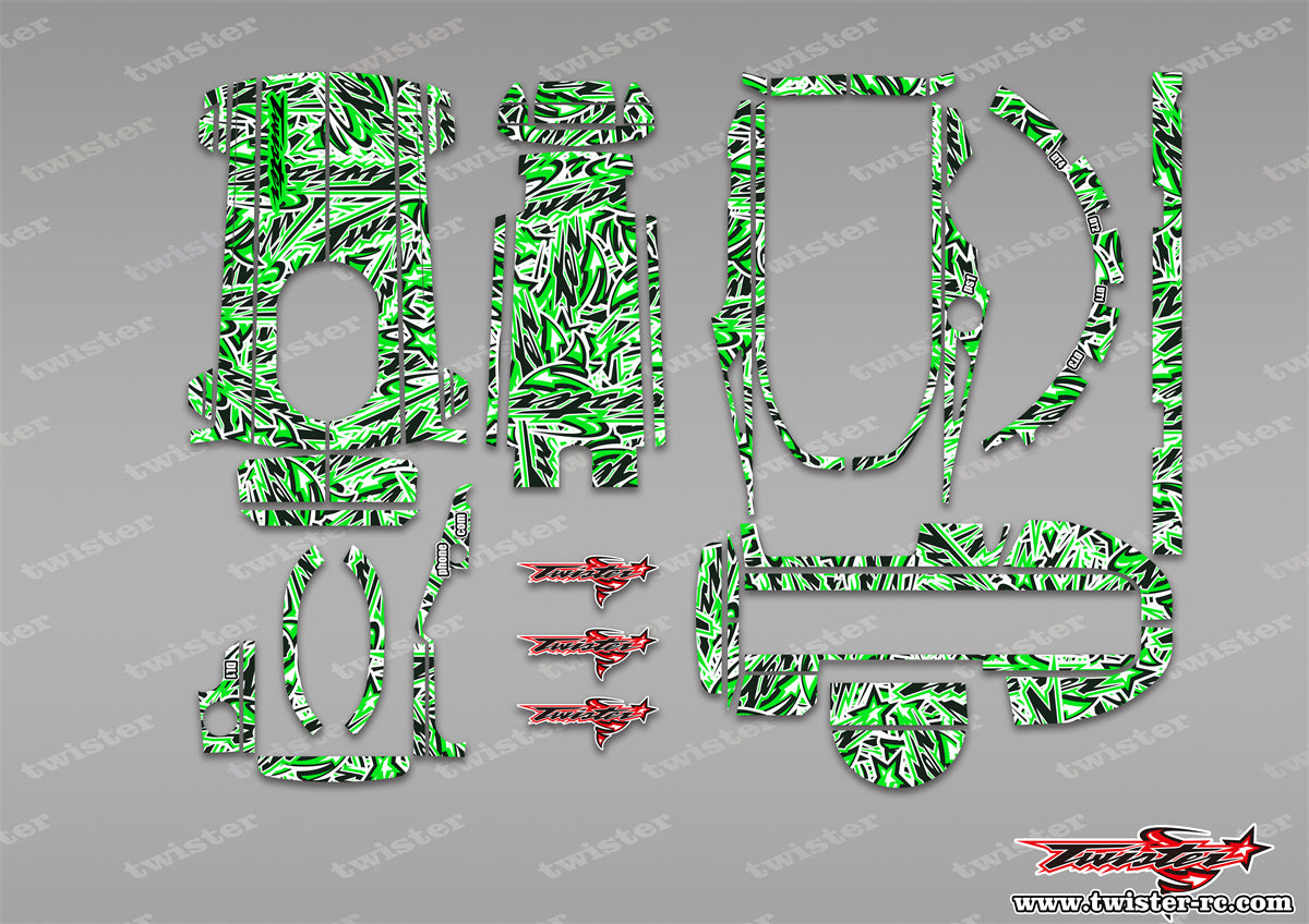 TR-4PV-MT3 Futaba 4PV Optical White Pattern Radio Wrap ( Type MT3 )4 C ...