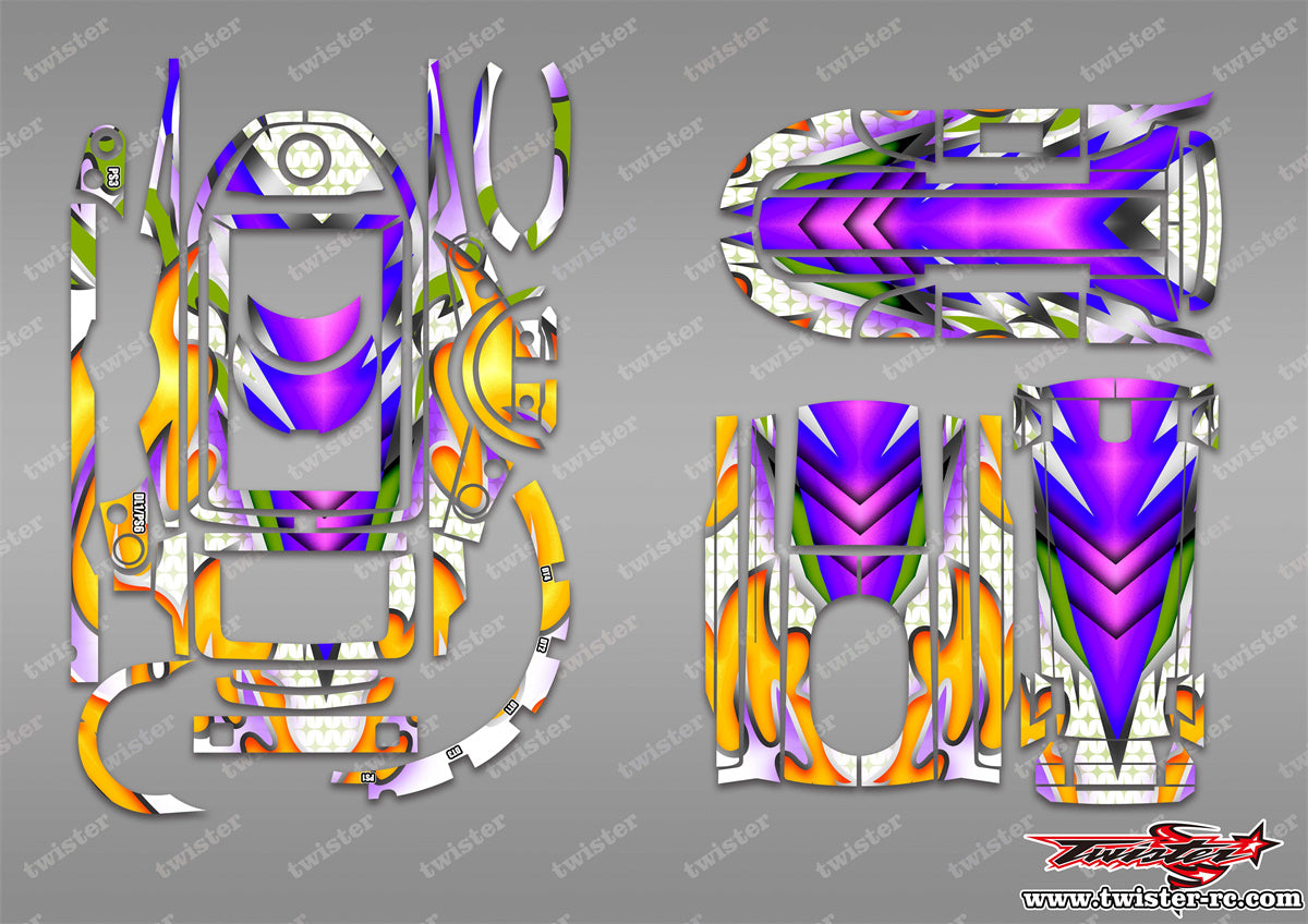 TR-7PX-MA20 Futaba 7PX Metallochrome/Optical white Wave Pattern Radio ...