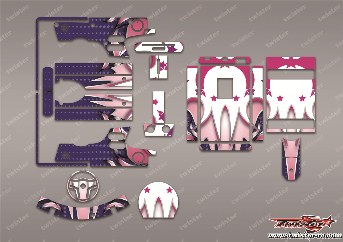 TR-NB4-MA13 Noble NB4 Metallic/Optical White Pattern Radio Wrap ( Type ...