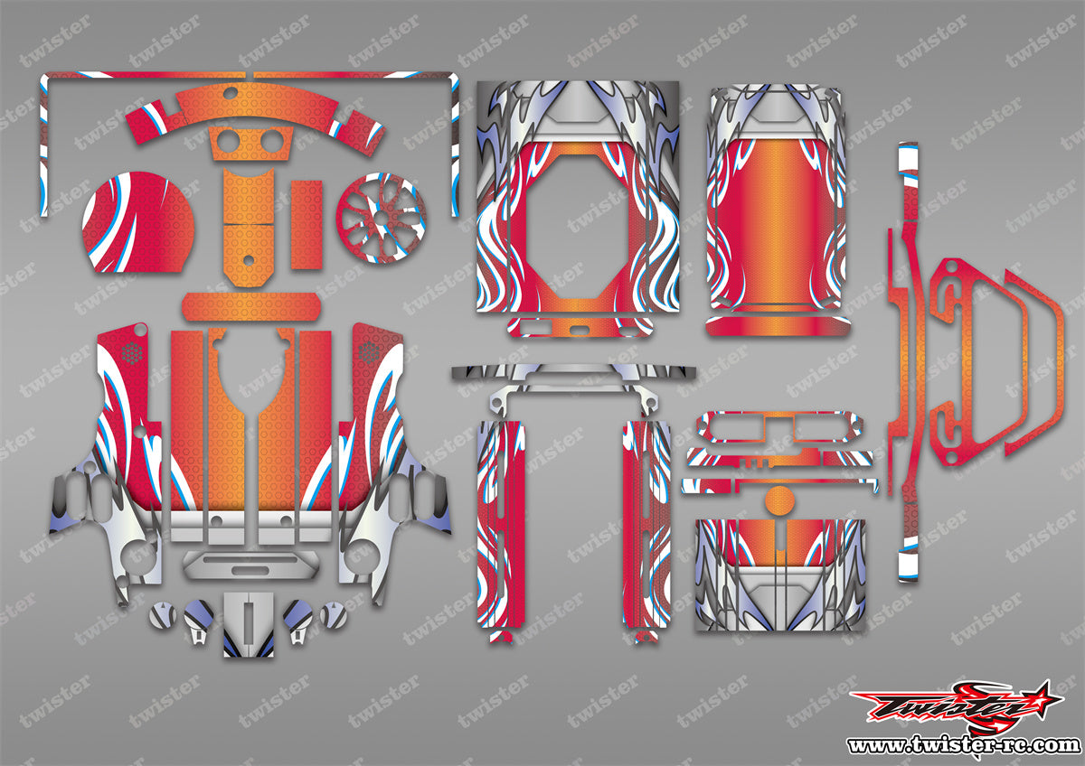 TR-NB4PRO-MA14 Noble NB4 Pro Metallic/Optical White Pattern Radio Wrap ...