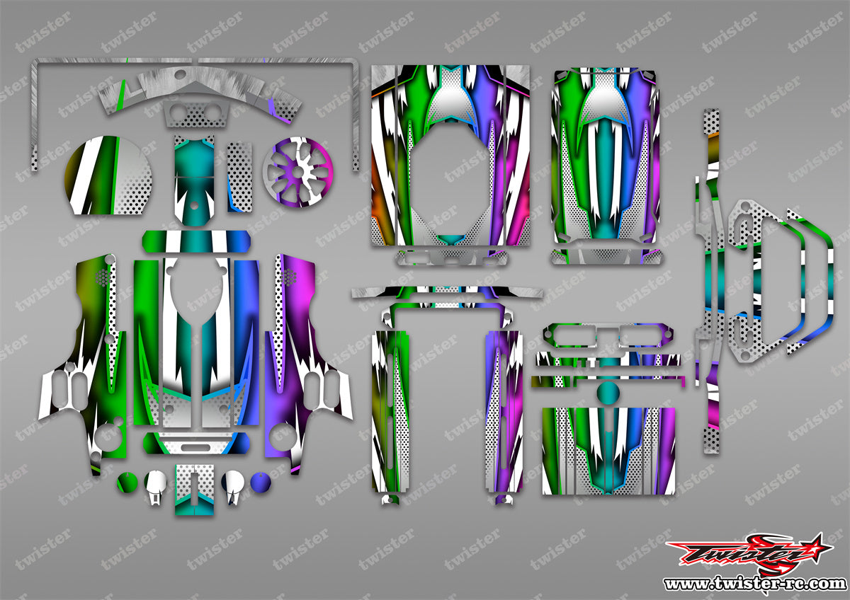 TR-NB4PRO-MA8 Noble NB4 Pro Metallic/Optical White Pattern Radio Wrap ...