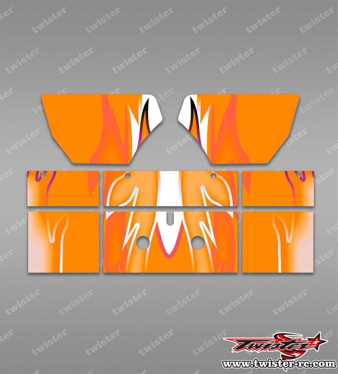 TR-TLRW-MA11 TLR Wing Metallic/Optical White Pattern Wrap ( Type A11 ...