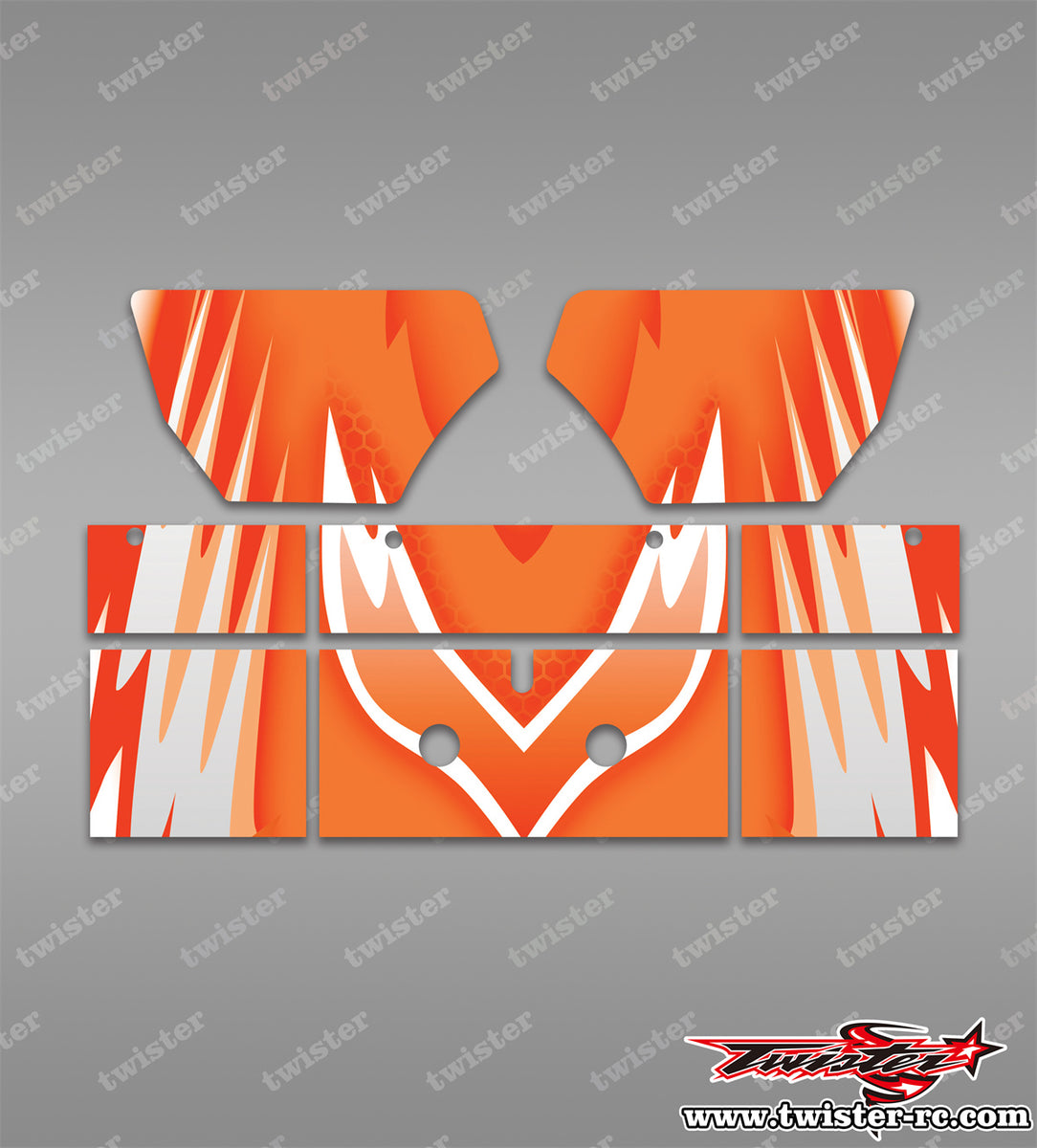 TR-TLRW-MA5 TLR Wing Metallic/Optical White Pattern Wrap ( Type A5 )4 ...