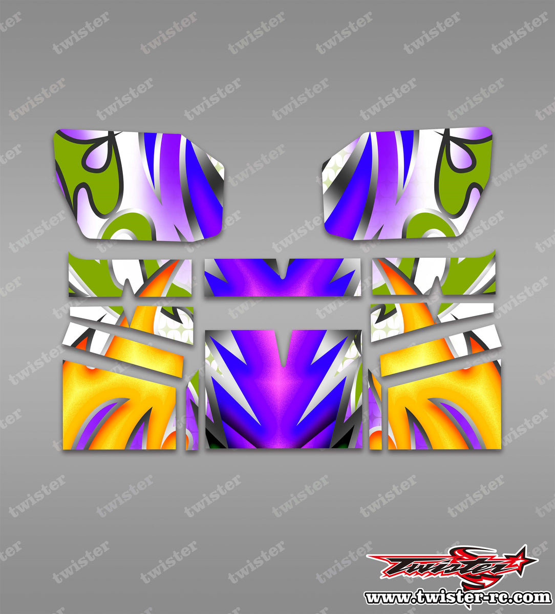 TR-VP23W-MA20 VP 2023 Wing Metallic/Optical White Pattern Wrap ( Type ...