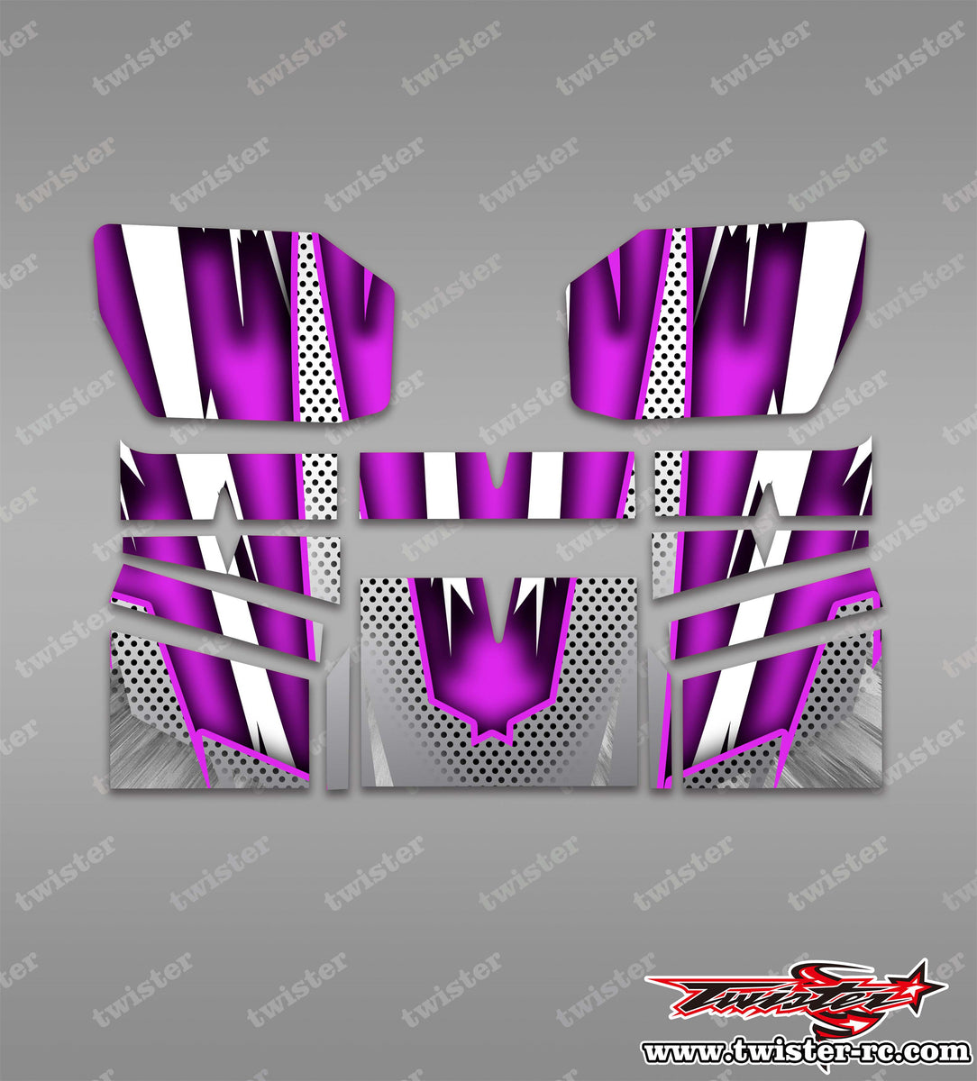 TR-VP23W-MA8 VP 2023 Wing Metallic/Optical White Pattern Wrap ( Type A ...